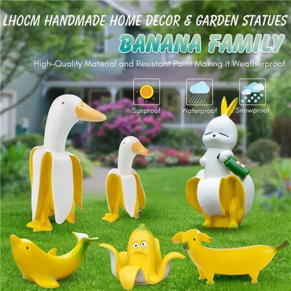 Art | Garden Decor Statues Figurines Ornamentscreative Resin Banana ...